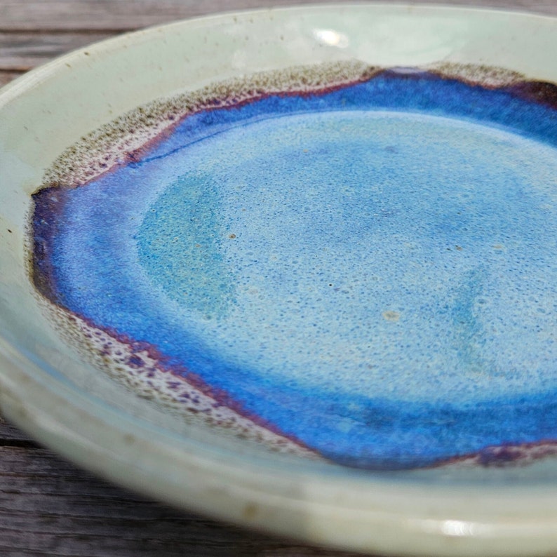 Blue, Purple and Light Green Plate - Etsy