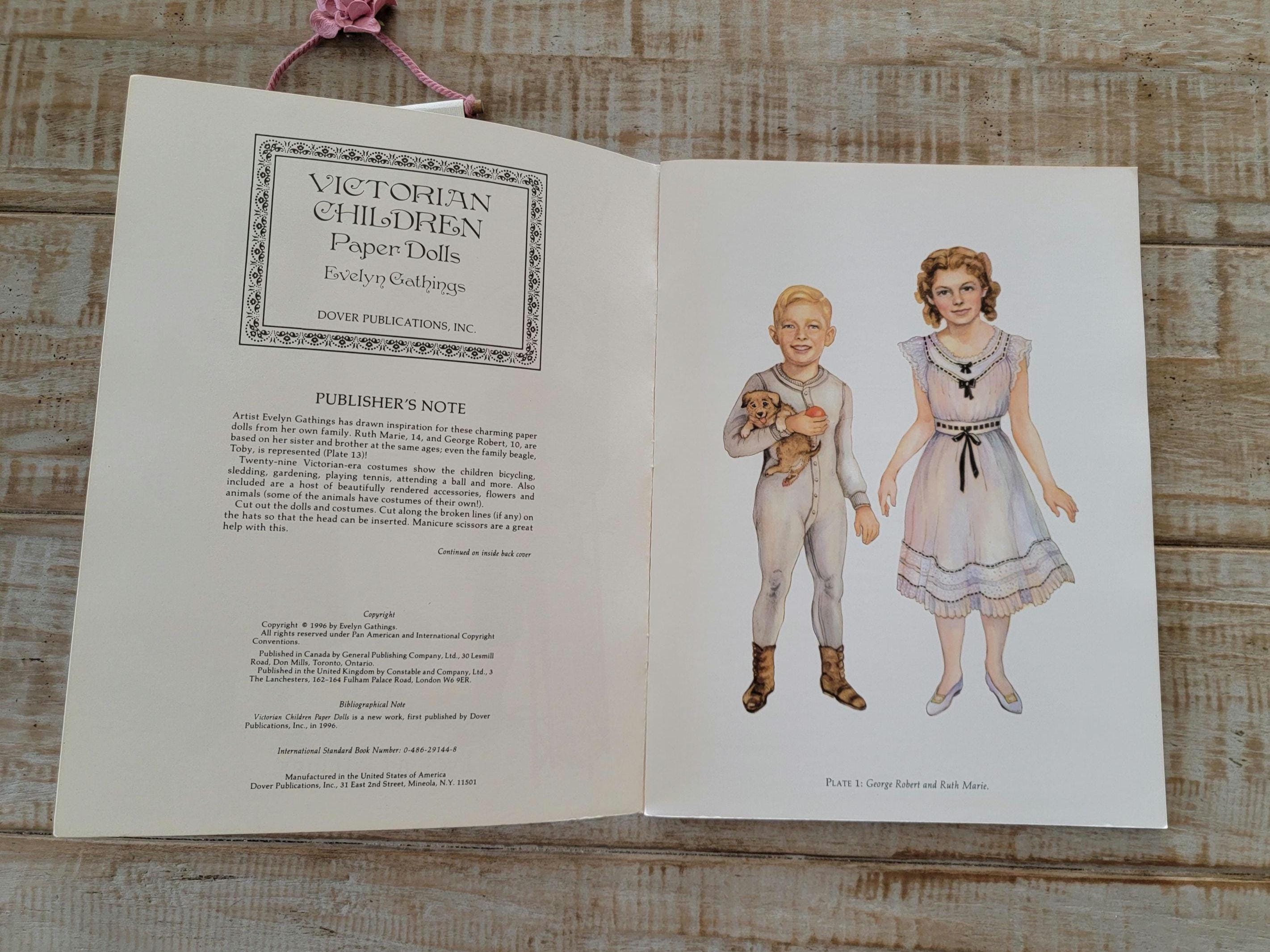Victorian Children Paper Dolls – Vintage Cutout Doll - Etsy