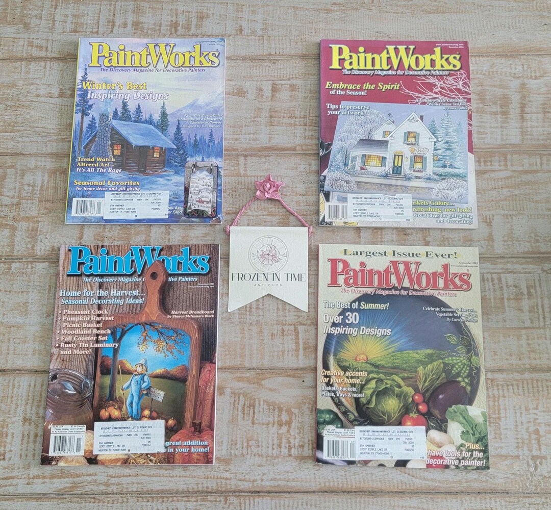 Vintage Paintworks Magazine Lot of 4 | Decorative Painting Patterns ...