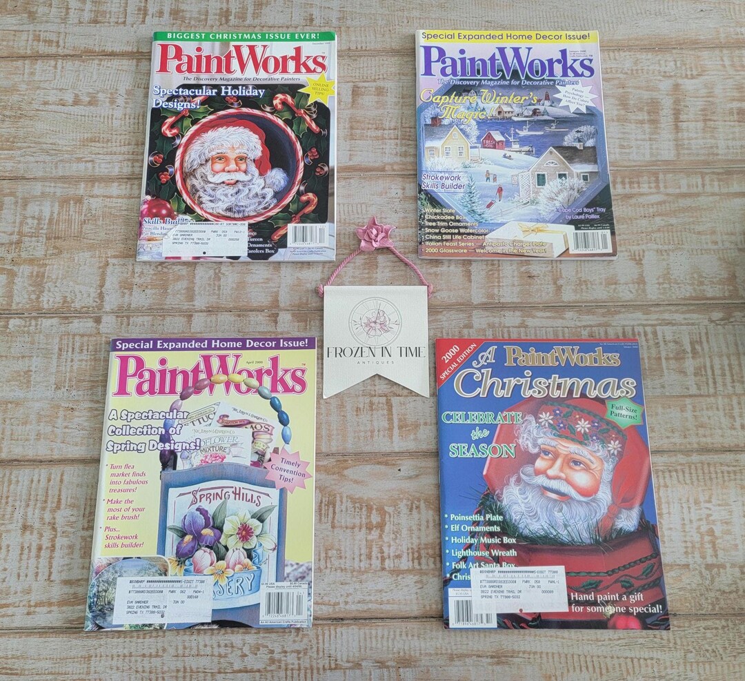 Vintage Paintworks Magazine Lot of 4 | Decorative Painting Patterns ...