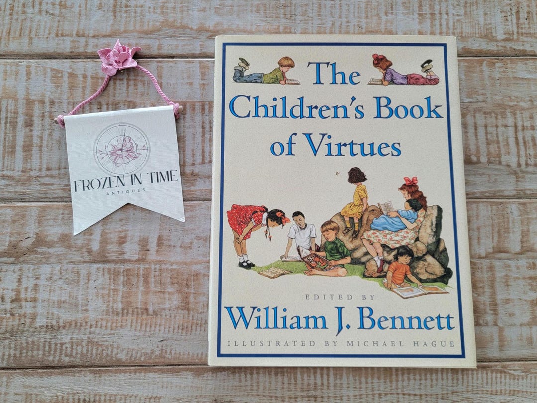 The Children's Book of Virtues Hardcover Edited by William J. Bennett ...