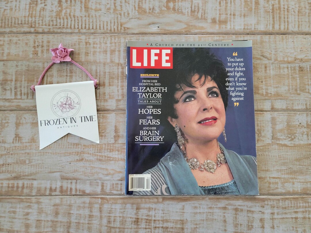 Vintage LIFE Magazine – Elizabeth Taylor Cover – April 1997 Issue - Etsy