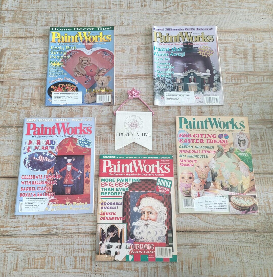 Vintage Paintworks Magazine Lot of 4 | Decorative Painting Patterns ...