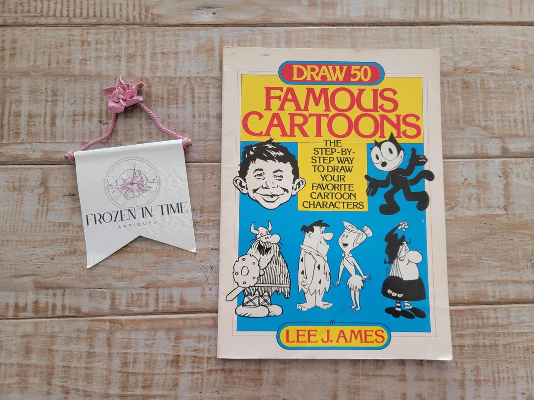 Vintage Draw 50 Famous Cartoons Book Art Instruction - Etsy