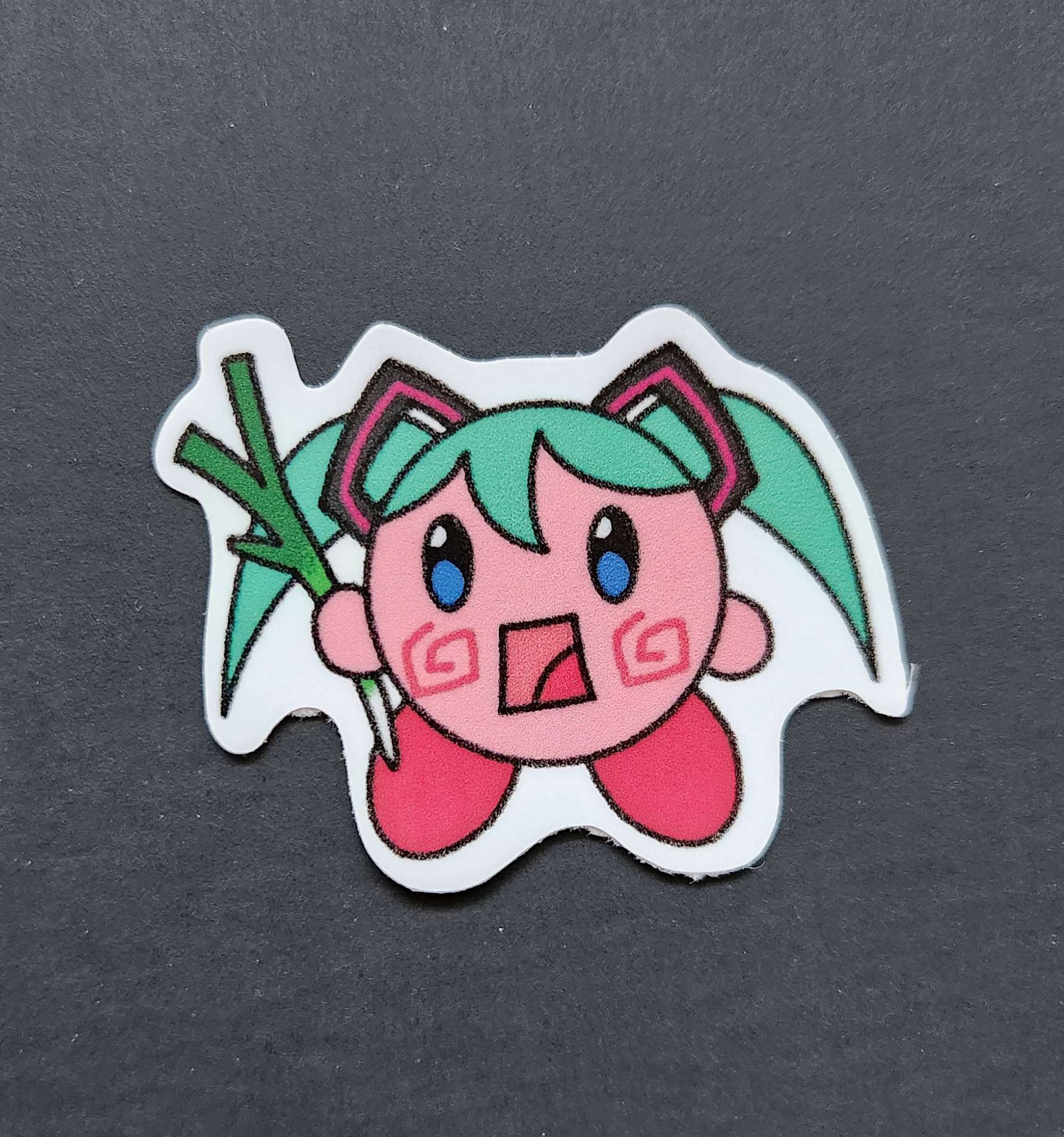 Kirby Hatsune Miku Sticker - Etsy