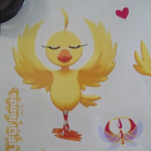 Princess Tutu Ahiru Duck Sticker Sheet - Etsy