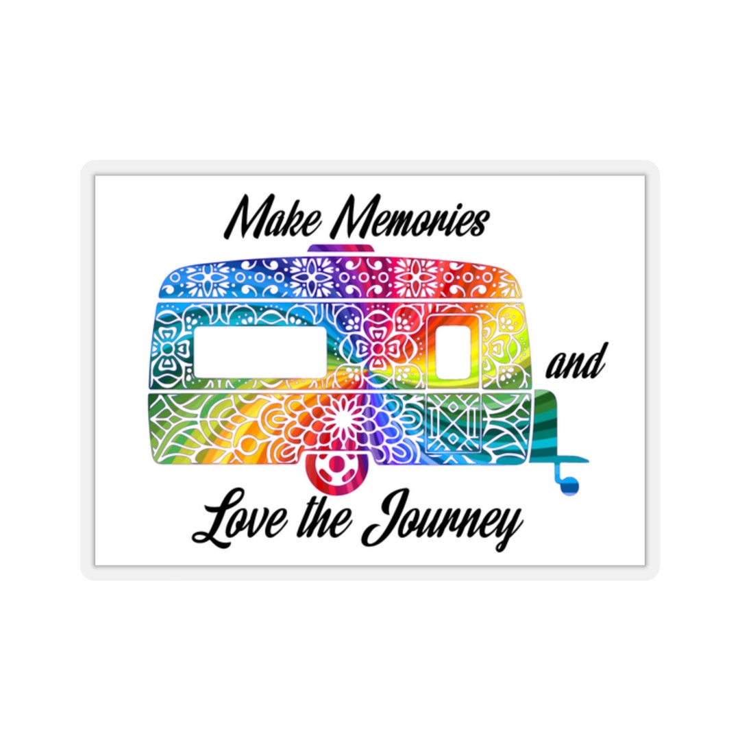 Rainbow Caravan Sticker Love the Journey - Etsy