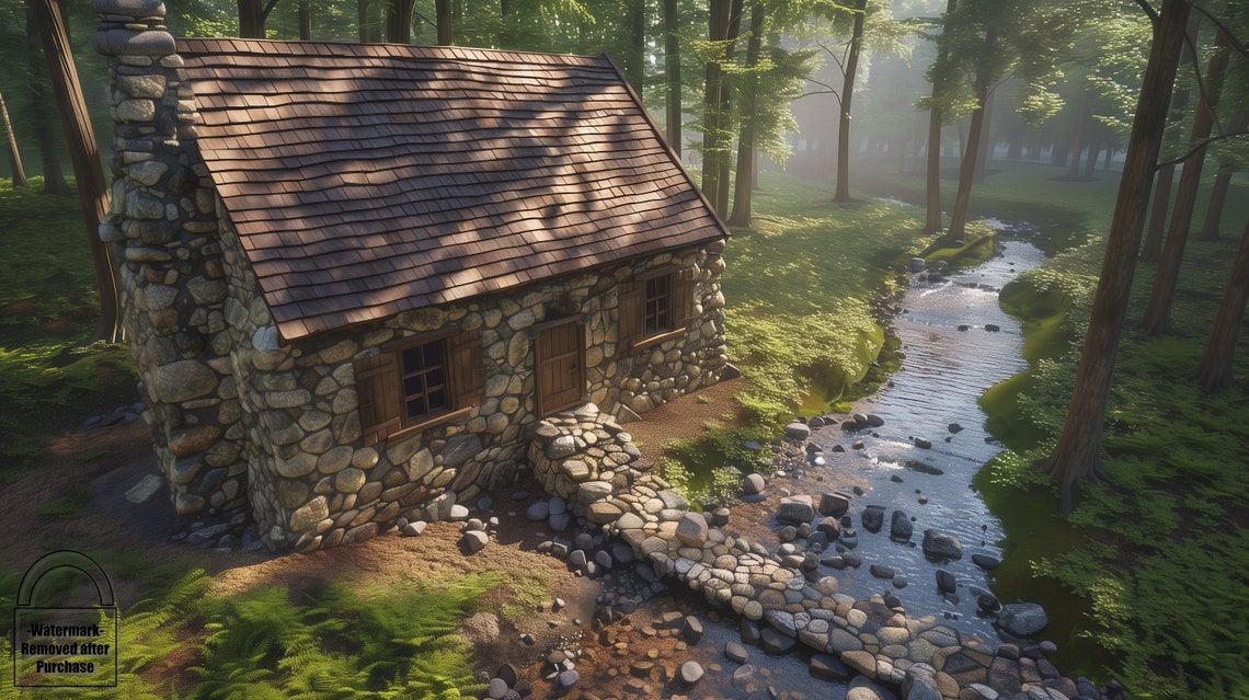 Fantasy Voxel Castles - 10 Desktop Wallpapers, Palaces, Cottages ...