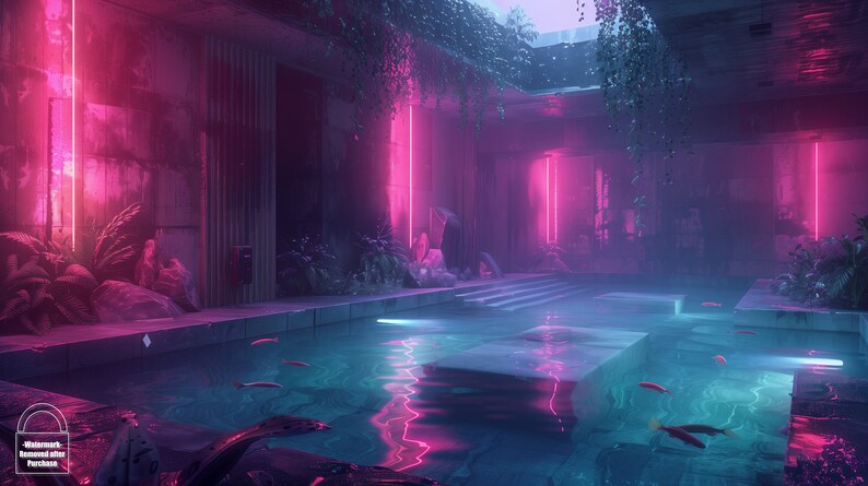 Cyberpunk 2077 Inspired Gardens - 12 Desktop Wallpapers, Aesthetic ...