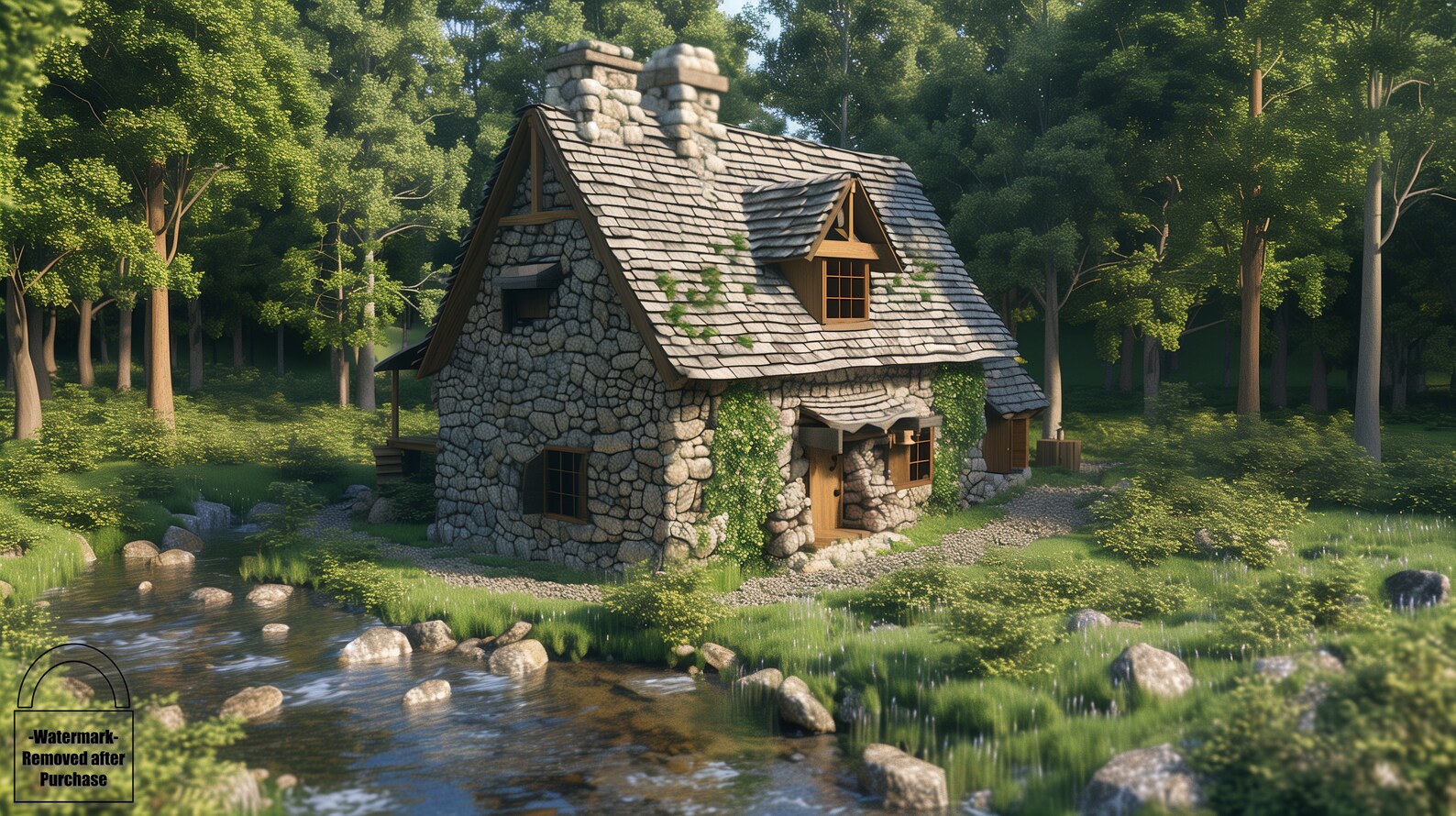 Fantasy Voxel Castles - 10 Desktop Wallpapers, Palaces, Cottages ...