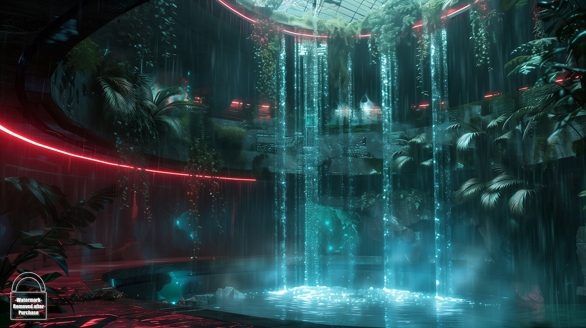 Cyberpunk 2077 Inspired Gardens - 12 Desktop Wallpapers, Aesthetic ...