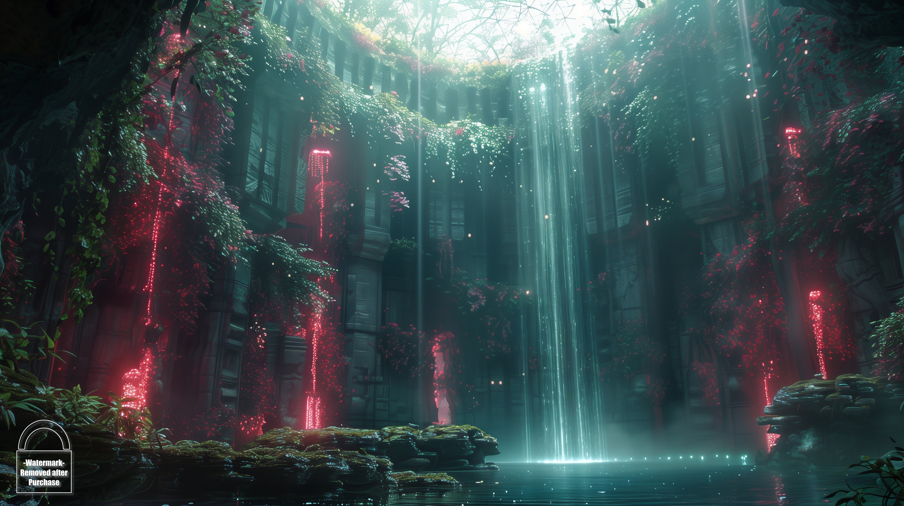 Cyberpunk 2077 Inspired Gardens - 12 Desktop Wallpapers, Aesthetic ...