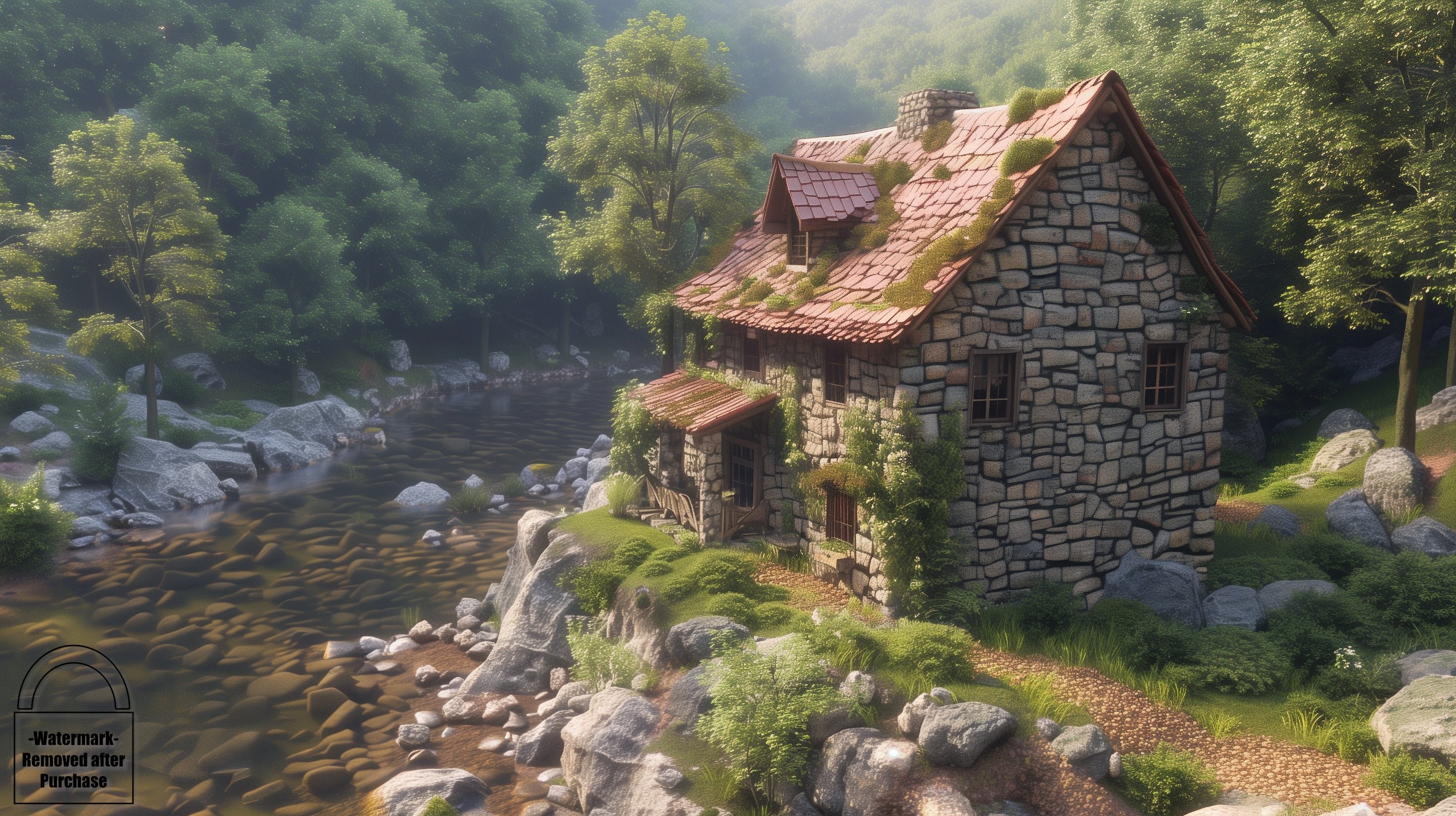 Fantasy Voxel Castles - 10 Desktop Wallpapers, Palaces, Cottages ...