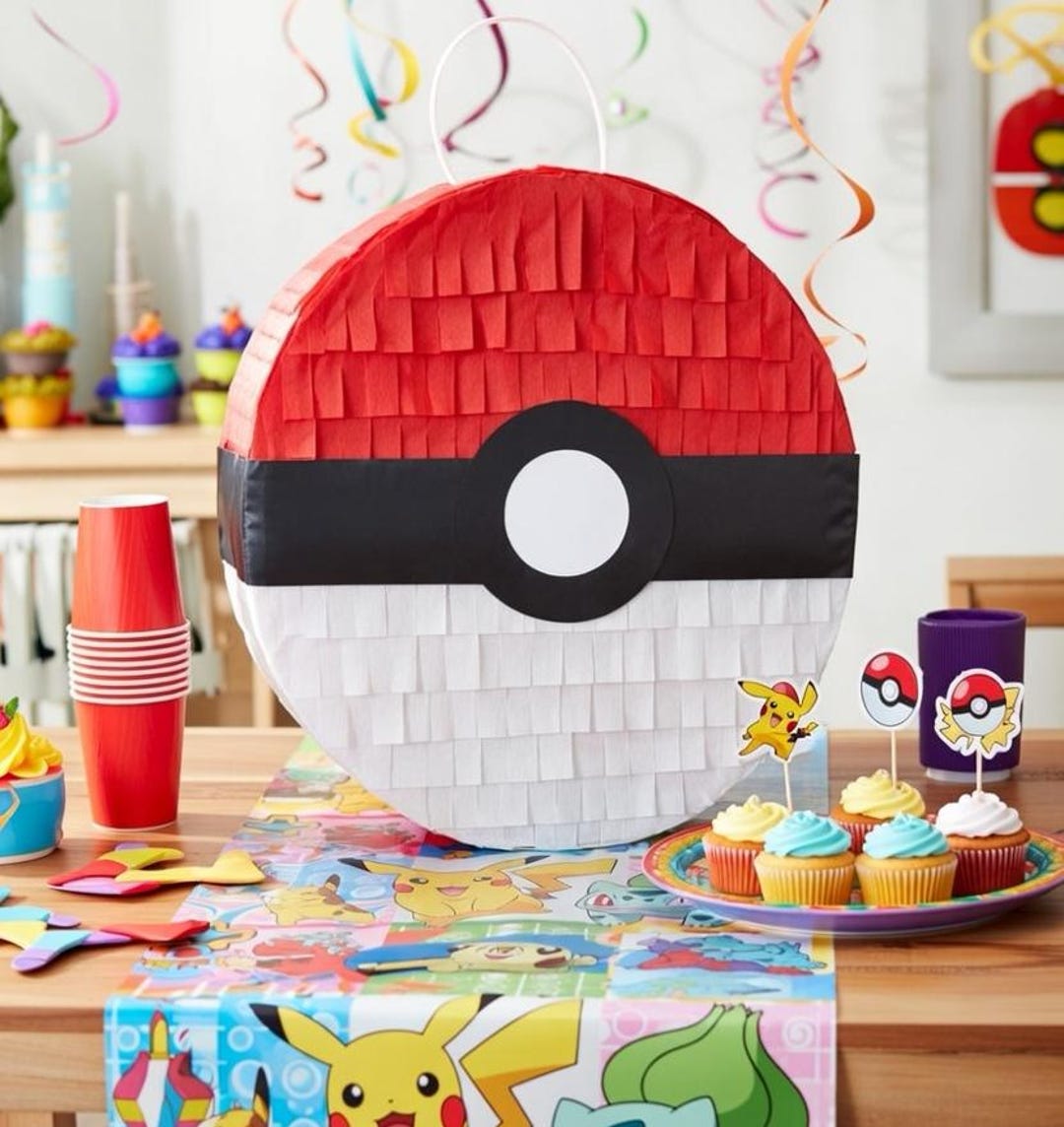 Pokémon Pokeball Piñata - Children's Birthday Party Decoration. Party ...