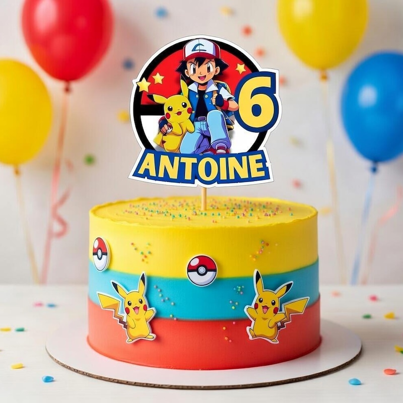 Pokemons Cake Topper - Etsy