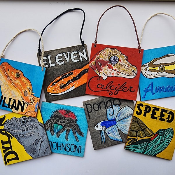 Hand Painted Reptile Pet Portrait - Etsy