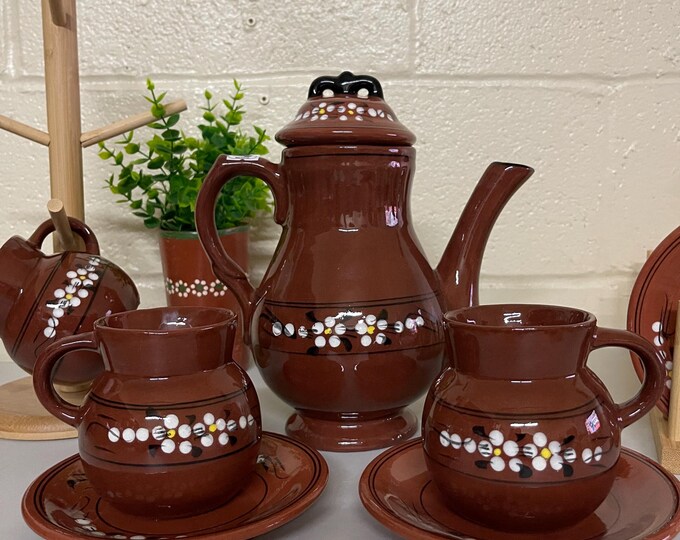 Mexican Coffee Gift Set, Barro Mexicano. Mexican Clay Coffee Gift Set ...
