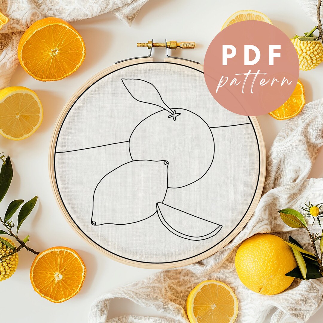 Abstract Fruit Punch Needle Pattern: Beginner Needlework Design (PDF ...