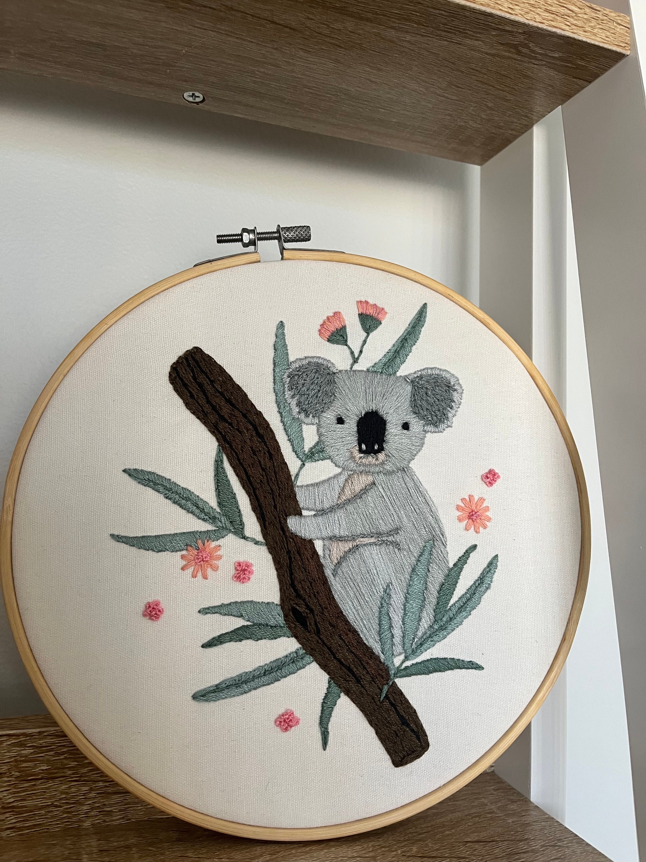 Cuddly Koala Embroidery PDF Pattern for Beginners Instant Download ...