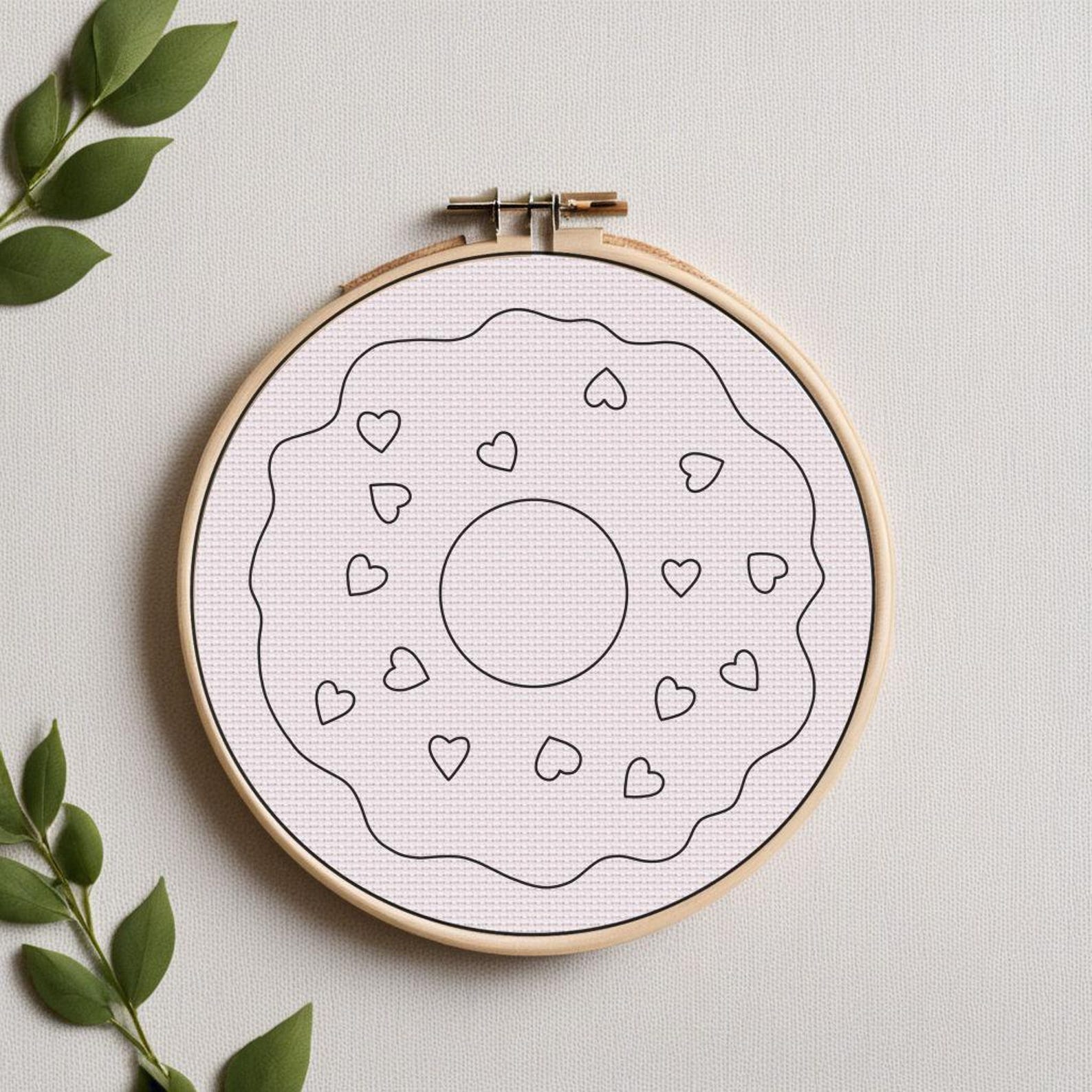 Donut Punch Needle Pattern: Beginner Needlework Design (PDF Pattern) - Etsy