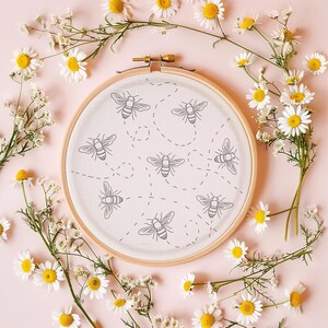 Bee Path - Embroidery PDF Pattern for Beginners - Instant Download ...