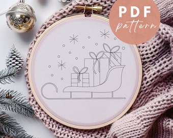 Christmas Trees Embroidery PDF Pattern for Beginners Instant Download ...
