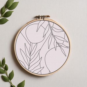 Abstract Pine Leaf Punch Needle Pattern: Beginner Needlework (PDF ...