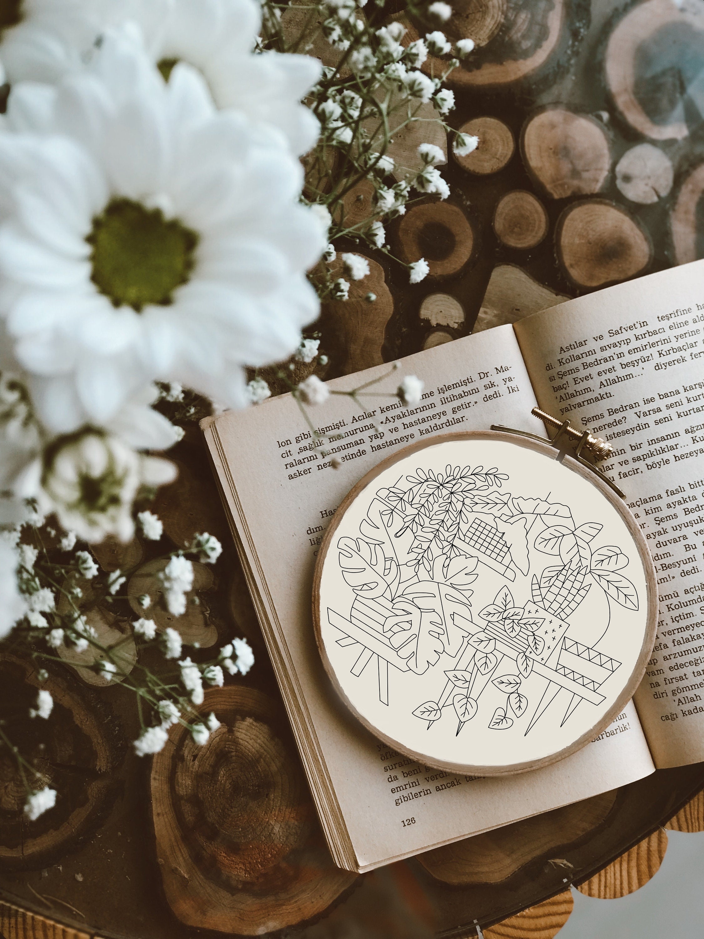 Indoor Jungle Embroidery PDF Pattern for Beginners Instant - Etsy