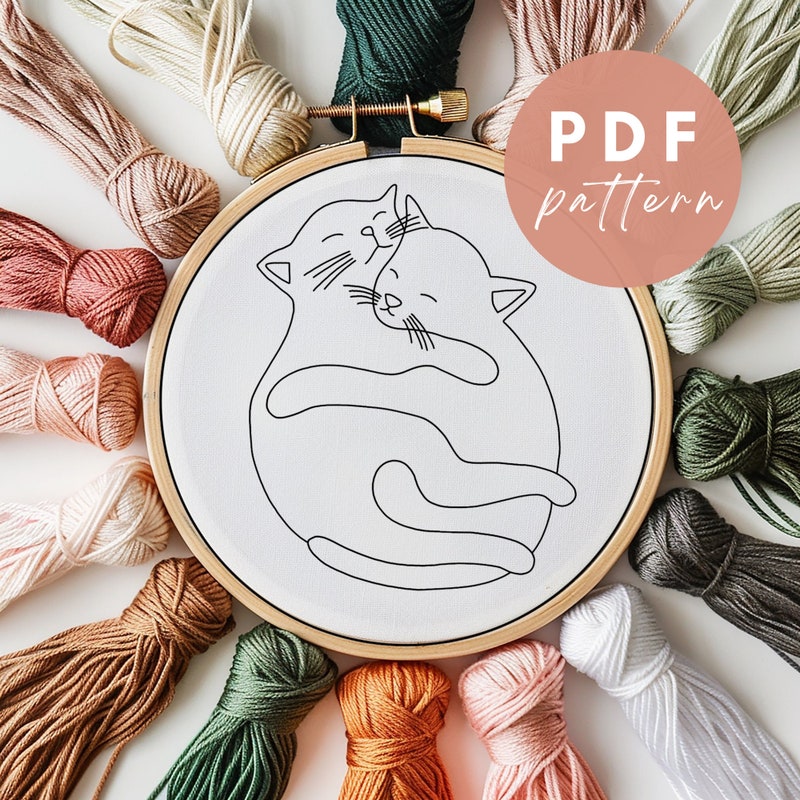 Punch Needle Cat - Etsy