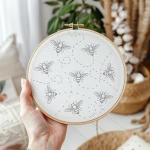 Bee Path - Embroidery PDF Pattern for Beginners - Instant Download ...
