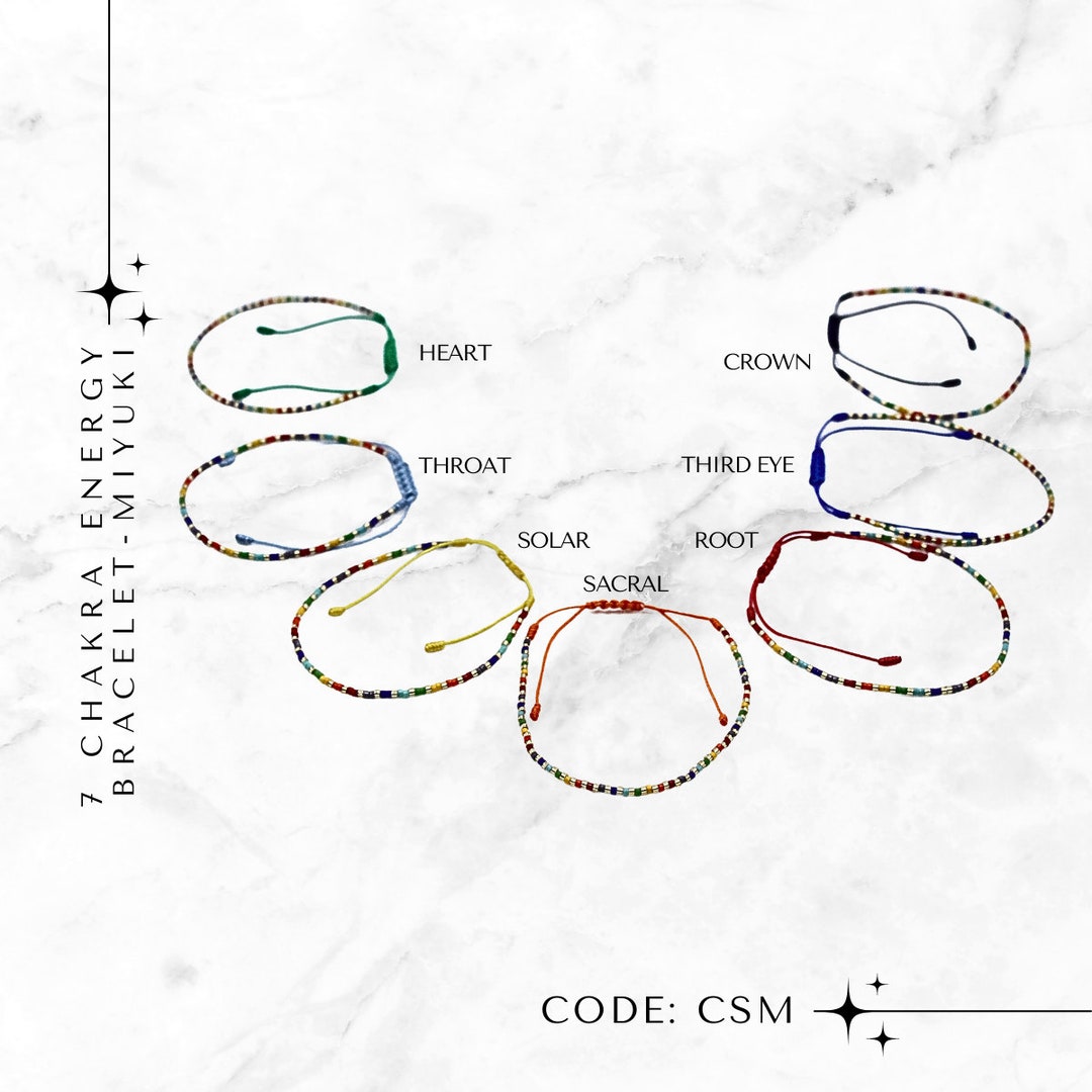 7 Chakra Bracelet, Miyuki (code: CSM), Made With Love and Positive ...