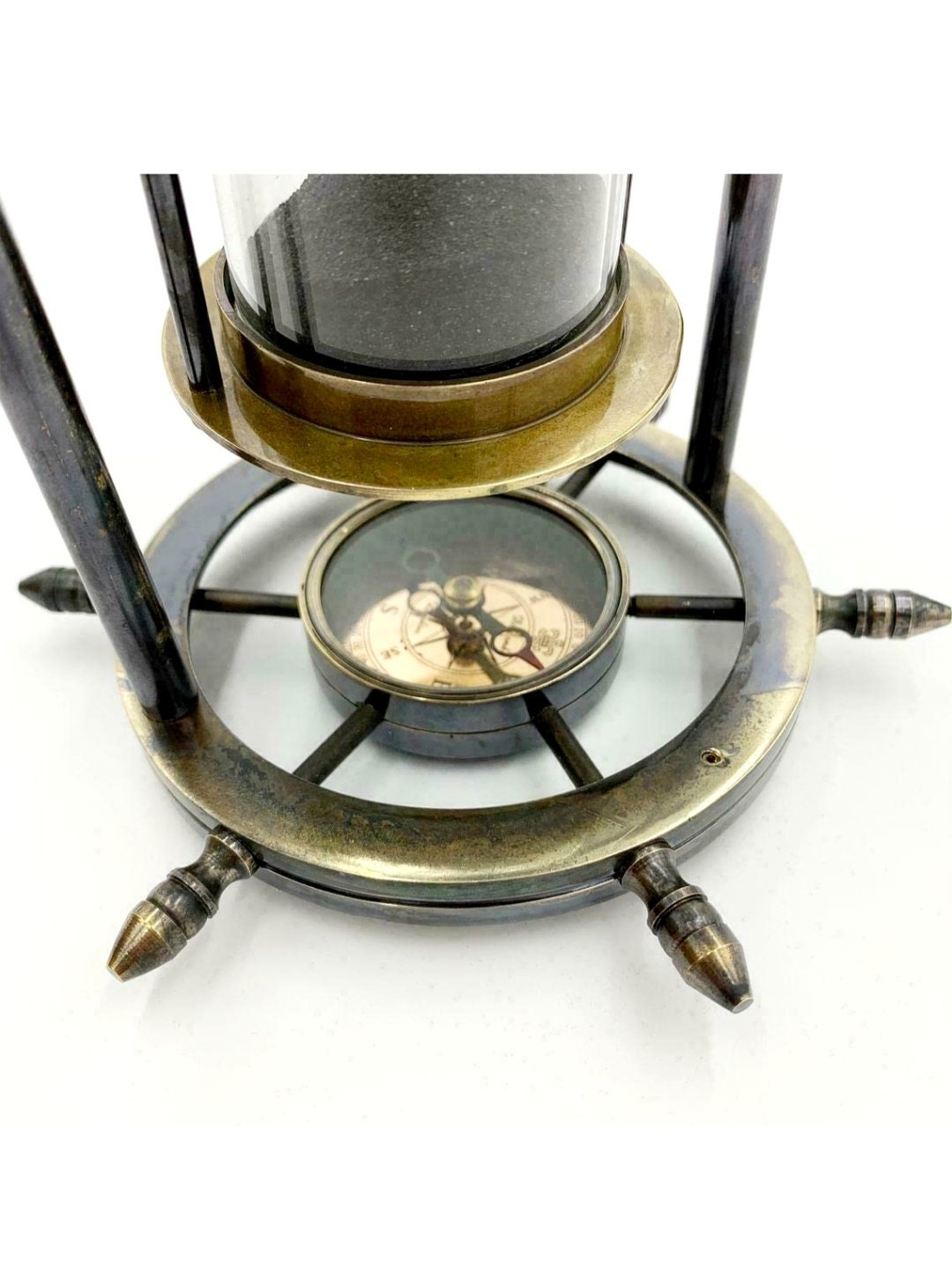 Vintage Revolving Sand Timer / Nautical Wheel Hourglass With - Etsy
