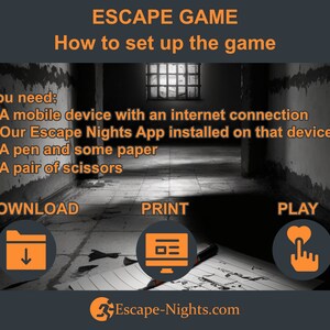 ESCAPE GAME Printable Escape Room I Prison Break I DIY Printable Escape ...