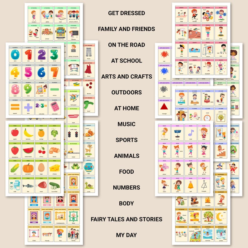 Printable Vocabulary Flashcards for Preschoolers I Homeschool I ...