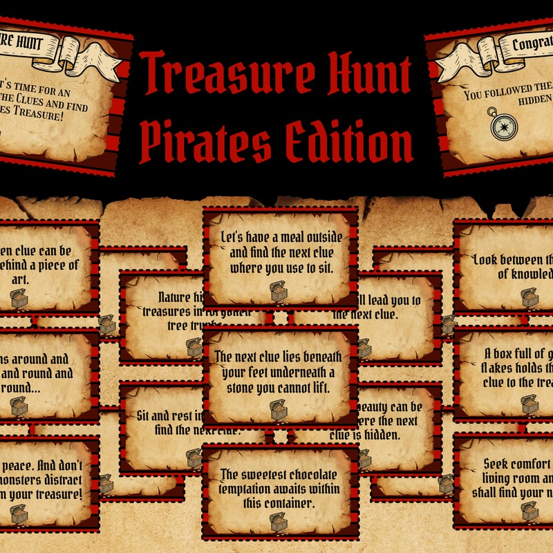 Pirate Treasure Hunt - Etsy