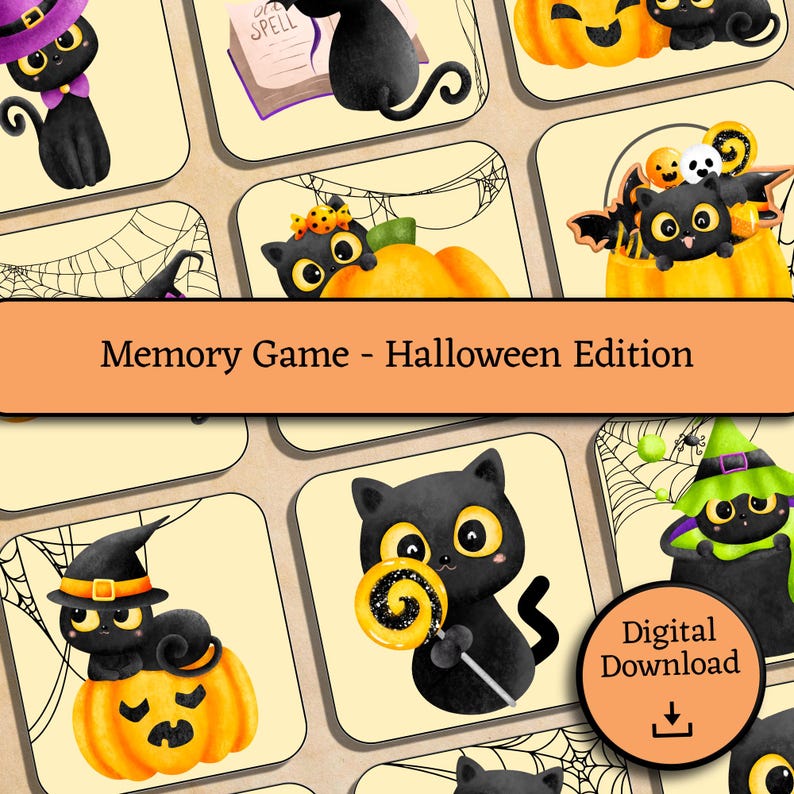 Memory Game for Children I Printable Learning Game I Preschool I ...