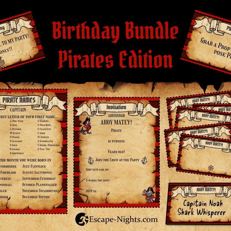 Pirate Birthday Decor - Etsy