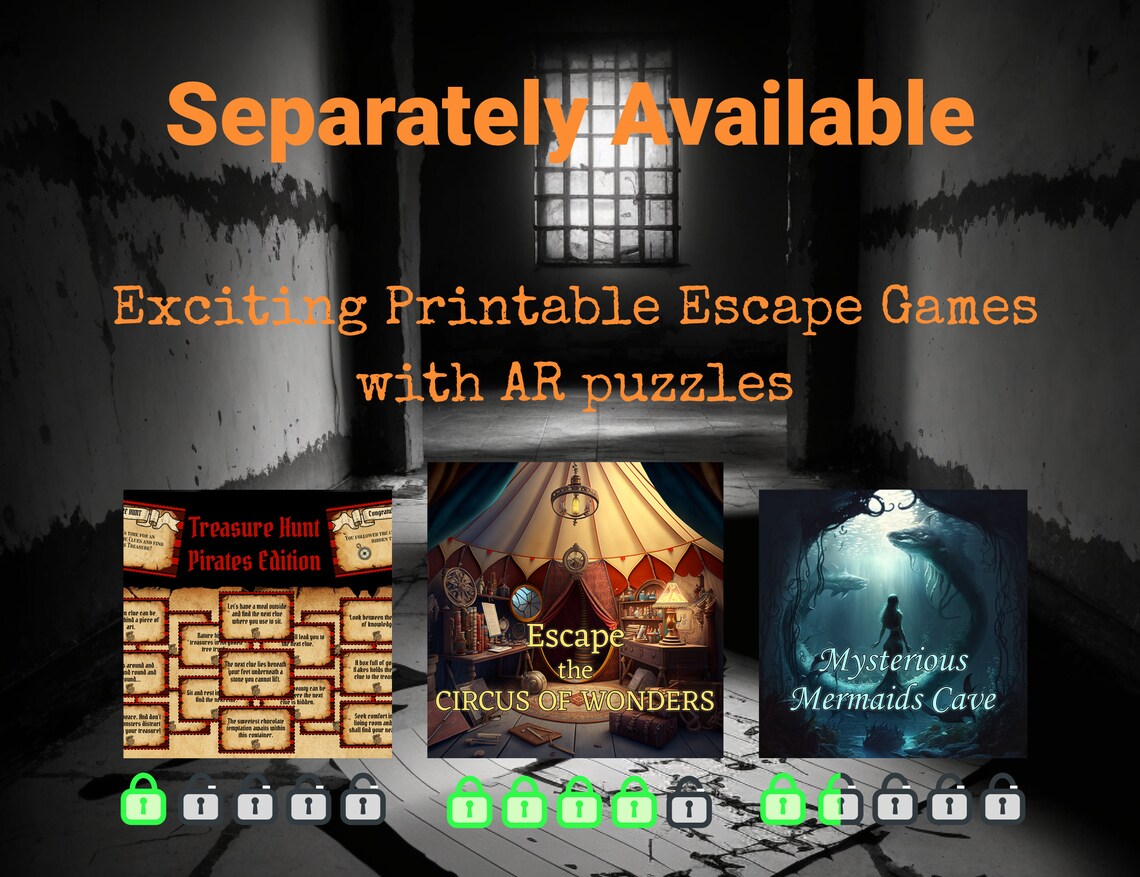 ESCAPE GAME Printable Escape Room I Prison Break I DIY Printable Escape ...