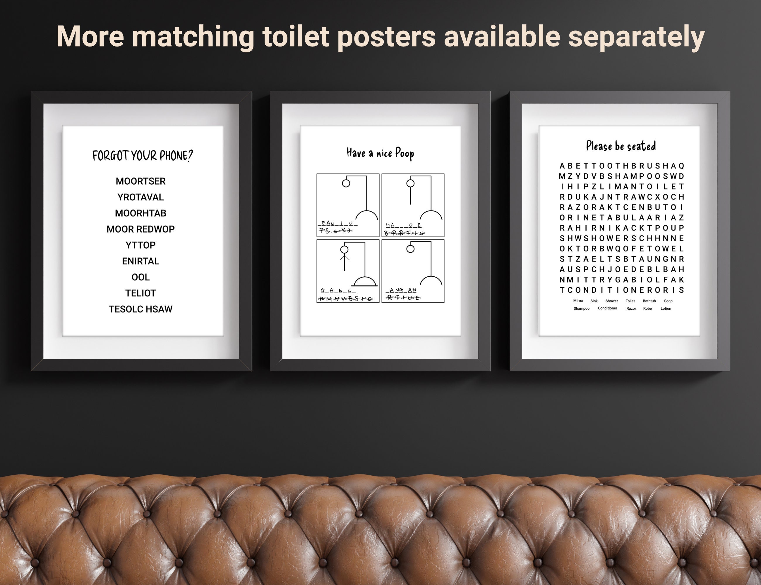 Printable Bathroom Sign I Morse Code I Printable Wall Art I Toilet ...