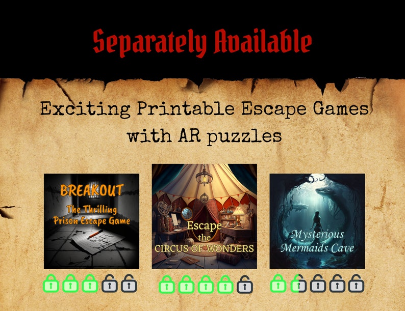 Escape Game Decoder Set I PIRATES EDITION I DIY Escape Room Secret ...