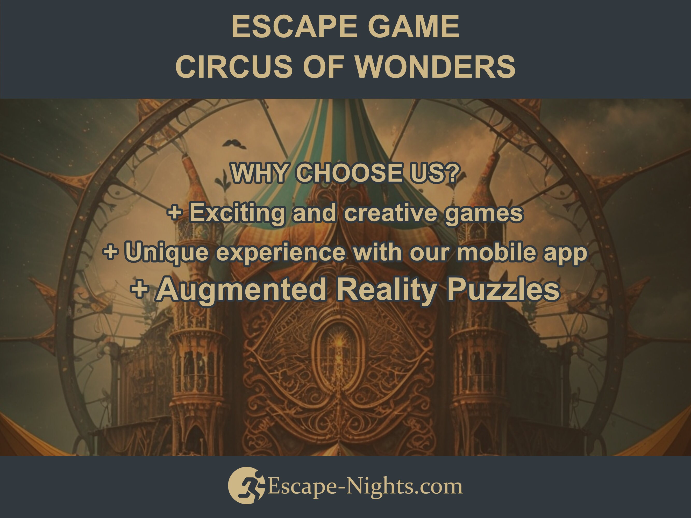 ESCAPE GAME Printable Escape Room I Circus of Wonders I DIY Printable ...