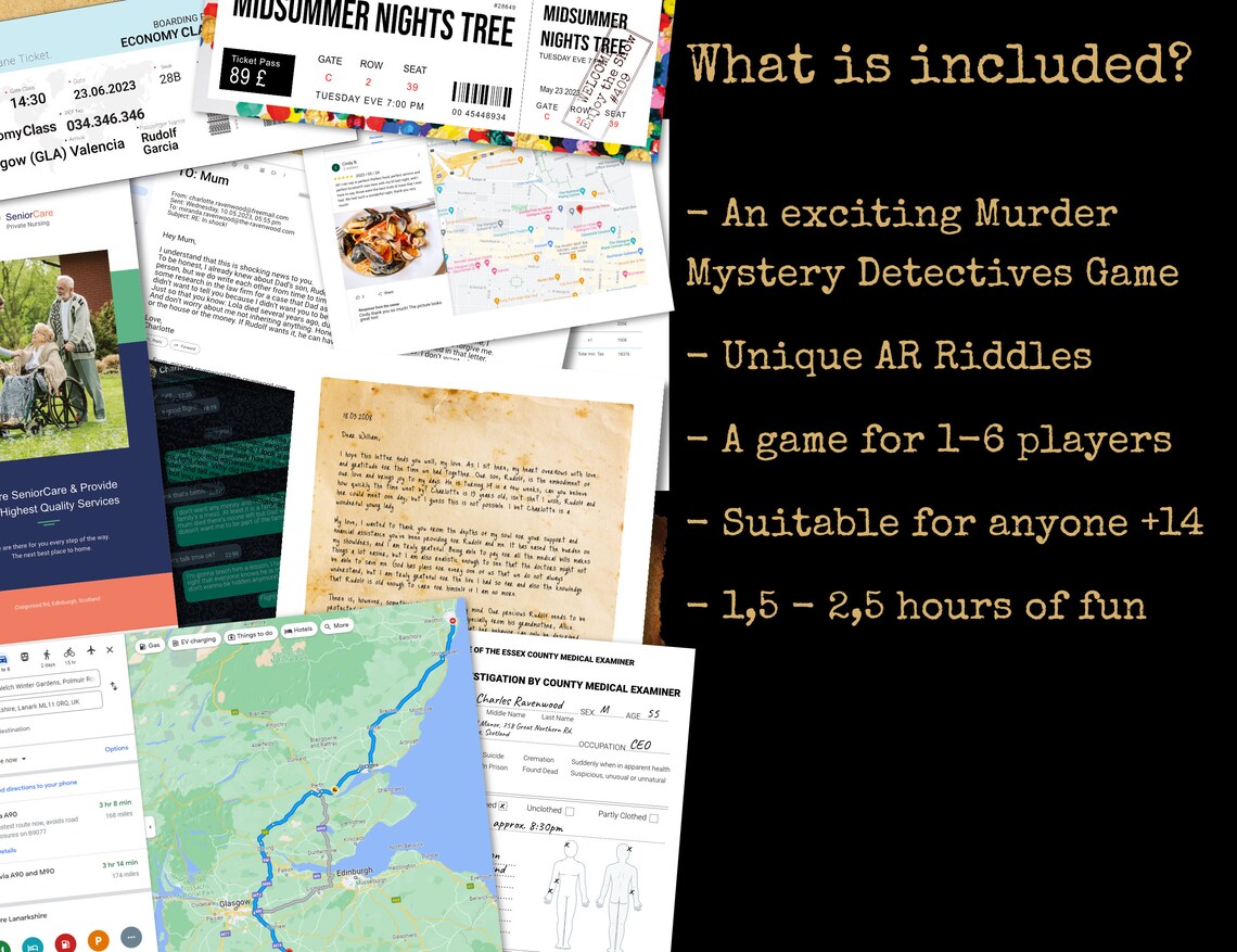 MURDER MYSTERY Printable Detective Game I Ravenwood Manor I DIY ...