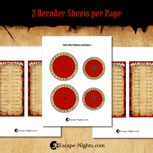 Escape Game Decoder Set I PIRATES EDITION I DIY Escape Room Secret ...