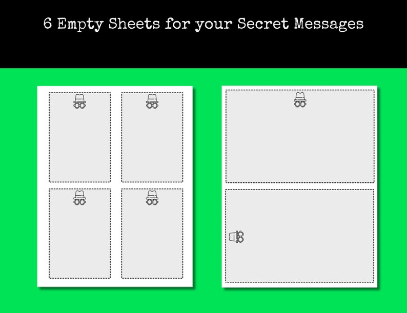 Escape Game Decoder Set, SPY Edition, DIY Escape Room Secret Codes ...