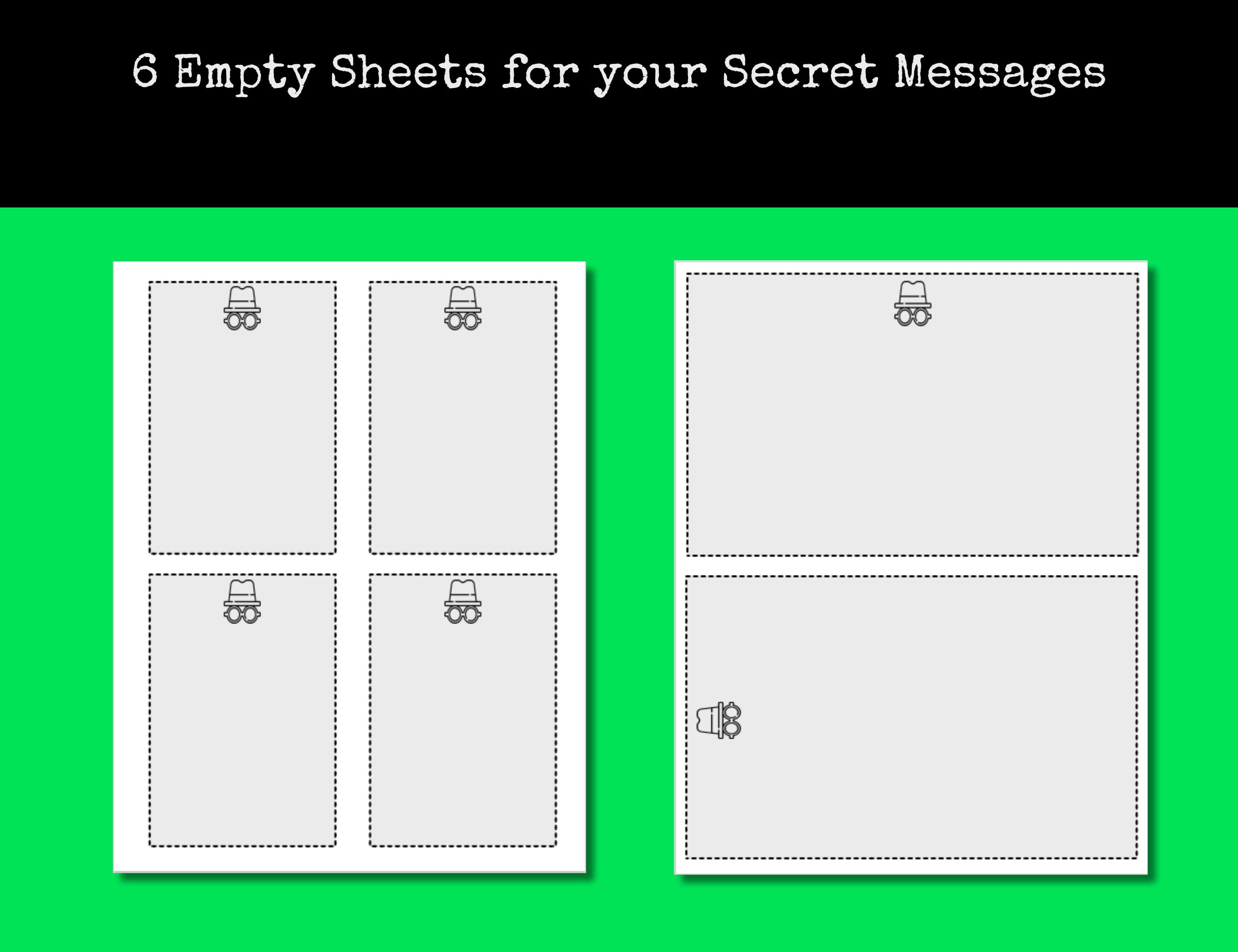 Escape Game Decoder Set, SPY Edition, DIY Escape Room Secret Codes ...