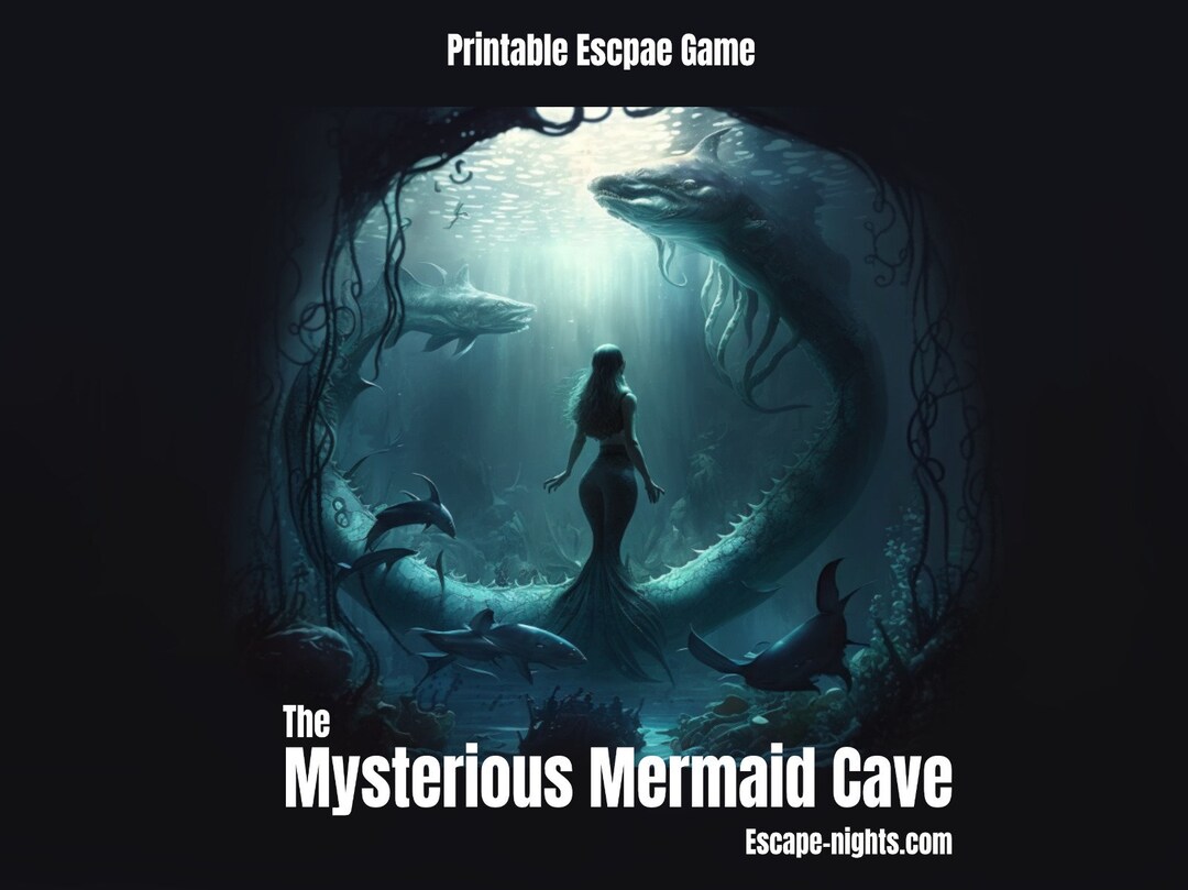 ESCAPE GAME Printable Escape Room I the Mysterious Mermaid Cave I DIY ...