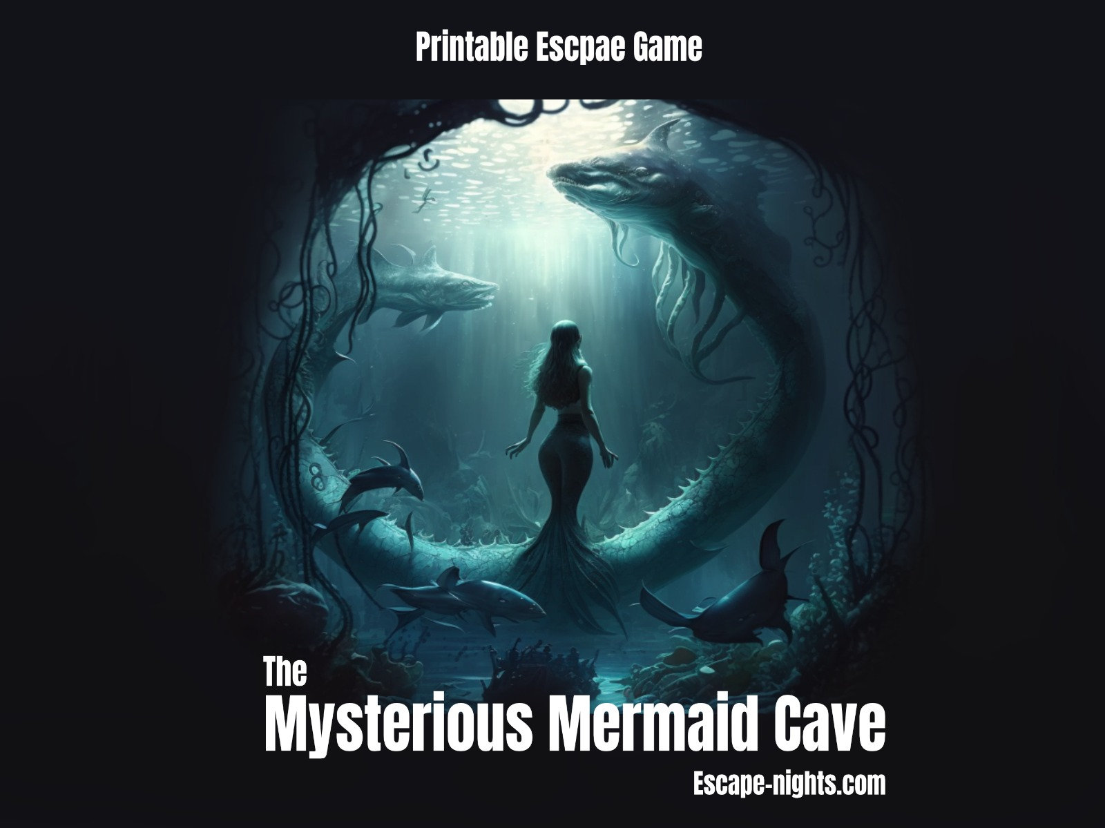 ESCAPE GAME Printable Escape Room I the Mysterious Mermaid Cave I DIY ...