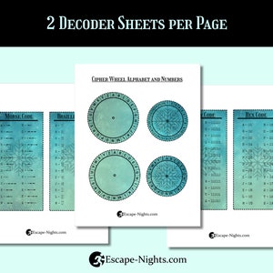 Escape Game Decoder Set I Christmas FROZEN I DIY Escape Room - Etsy