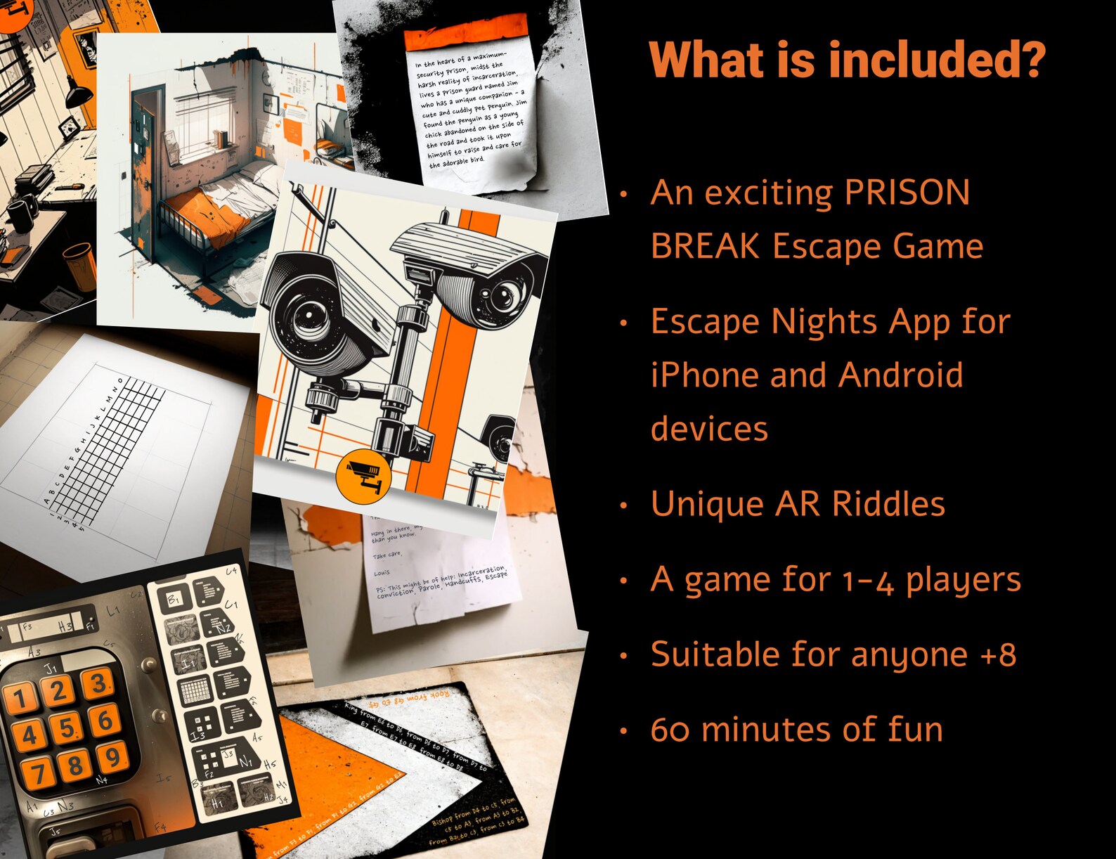 ESCAPE GAME Printable Escape Room I Prison Break I DIY Printable Escape ...