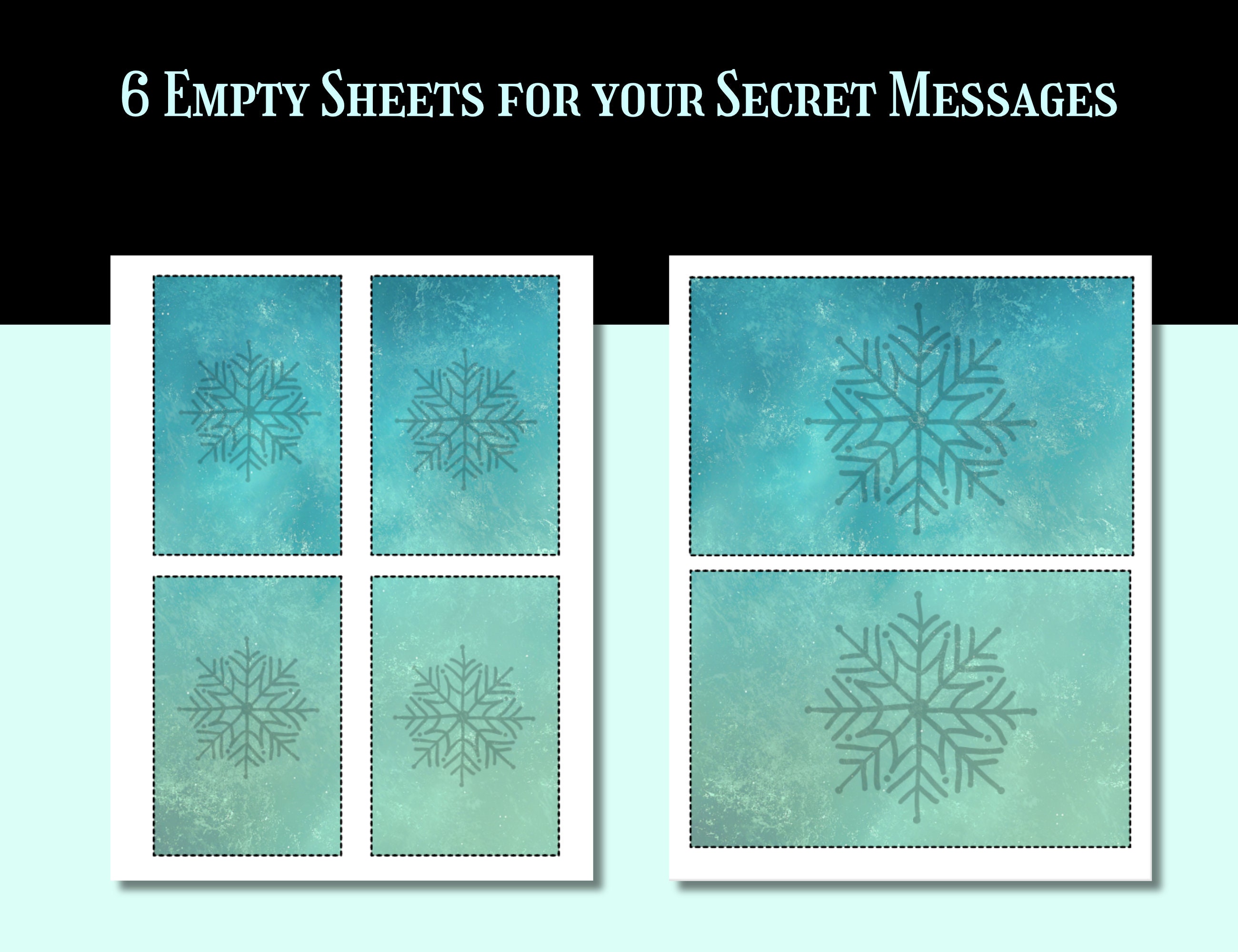 Escape Game Decoder Set I Christmas FROZEN I DIY Escape Room Secret ...